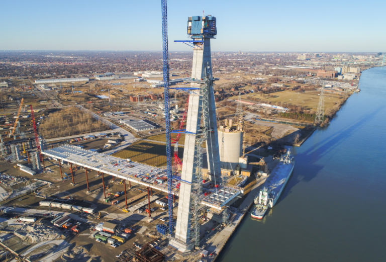 Cable installation underway on Gordie Howe International Bridge ...